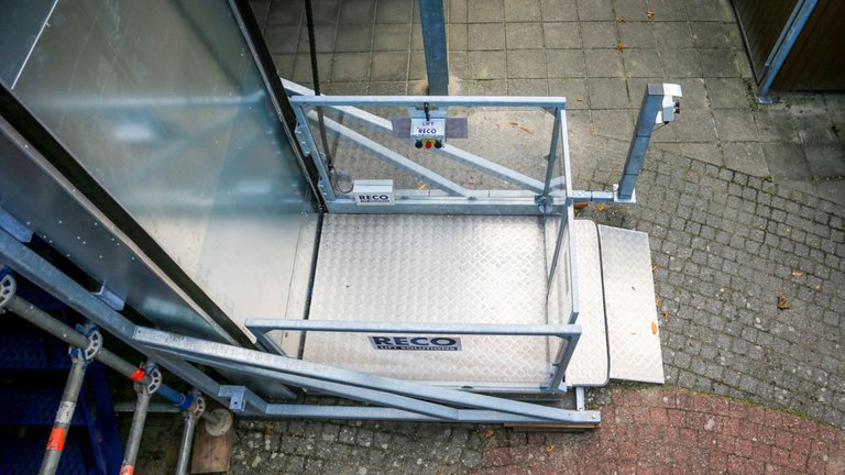 Disabled Platform Lift 3m with Stairs & Wheelchair Viewing Platform