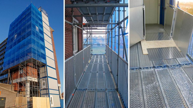 Keep residential buildings accessible: temporary walkways & lifts